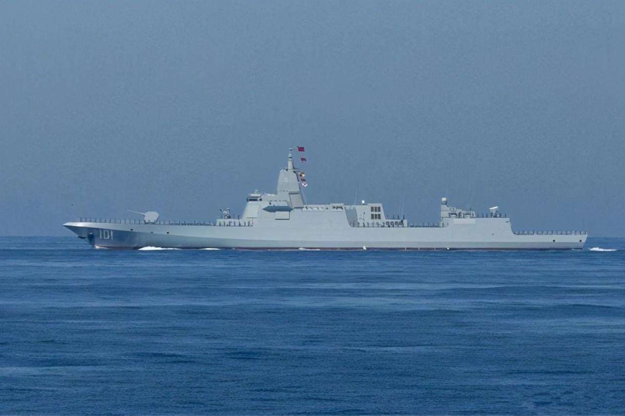 4艘055大驱同框亮相！-韭研公社
